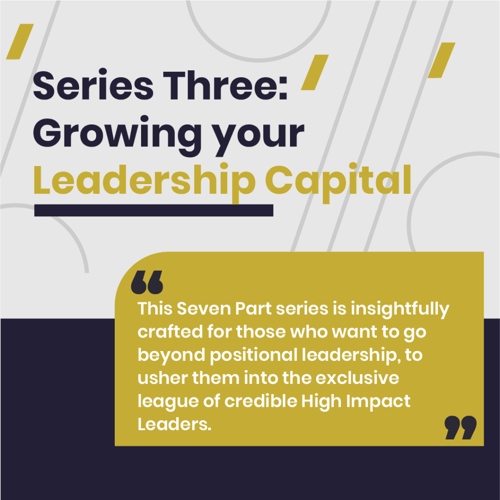 Series Three: Growing your Leadership Capital - The CataLead